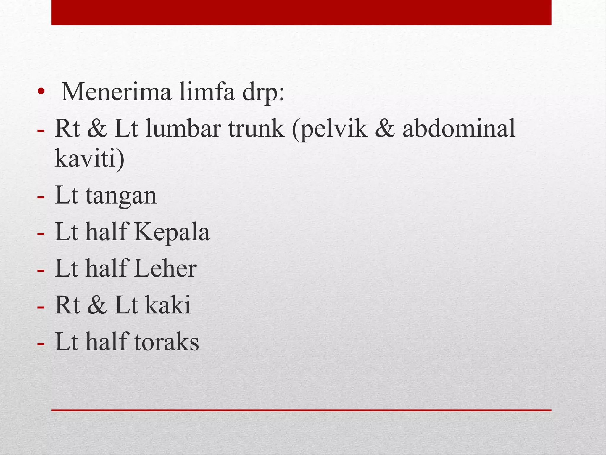 STRUKTUR & FUNGSI - SISTEM LIMFATIKA | PPT
