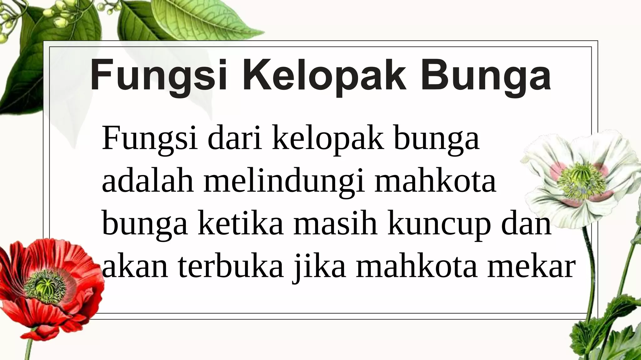 Struktur Dan Fungsi Bunga | PPTX