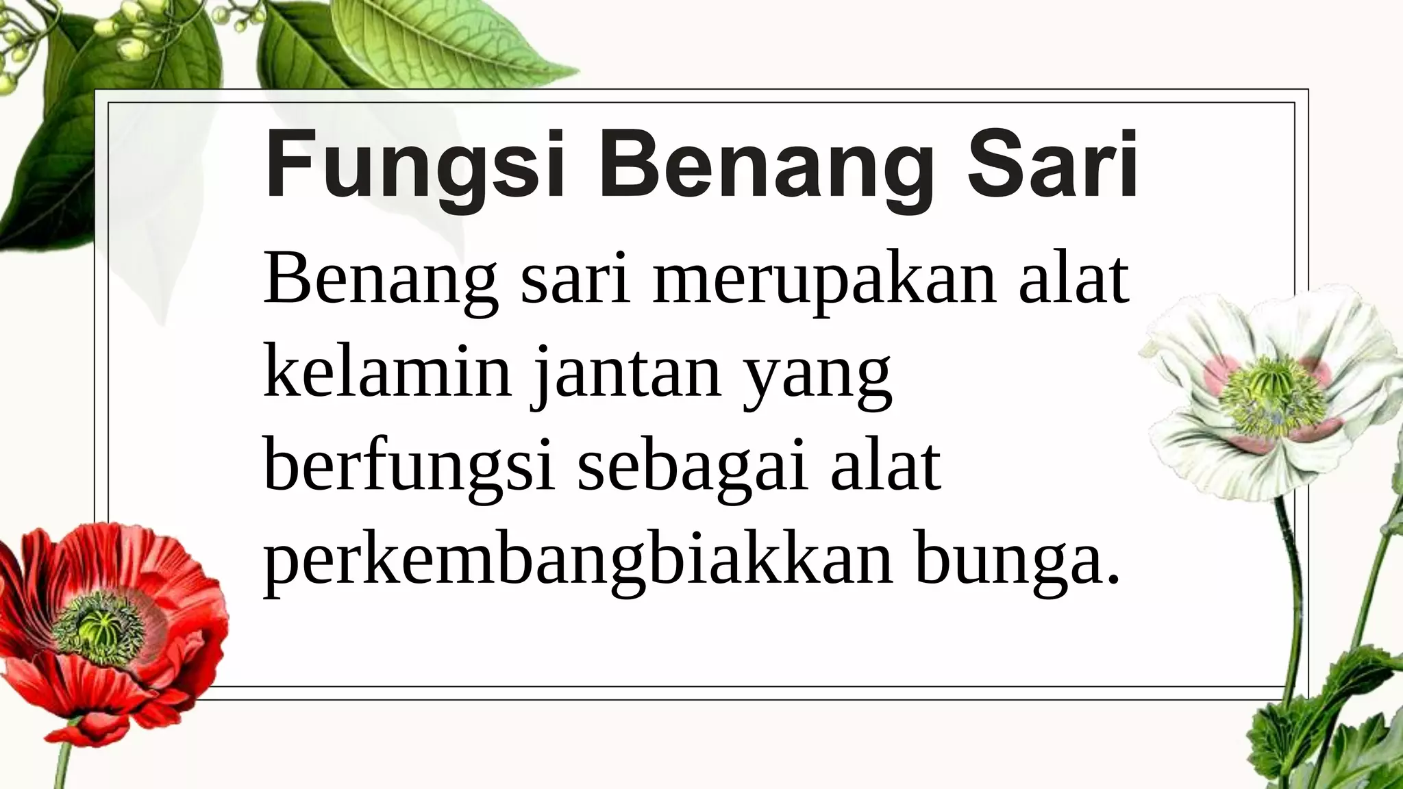 Struktur Dan Fungsi Bunga | PPTX