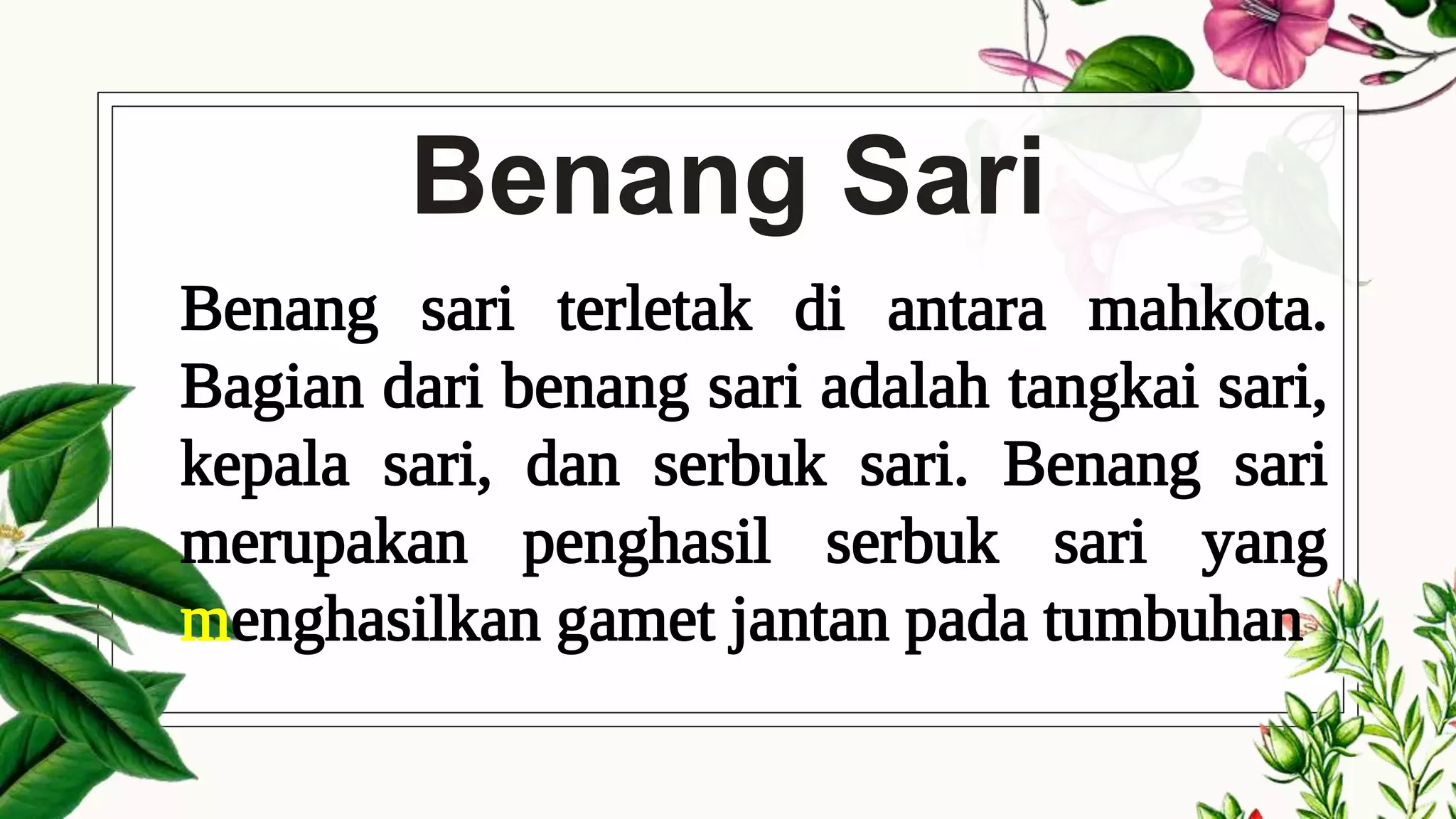 Struktur Dan Fungsi Bunga | PPTX