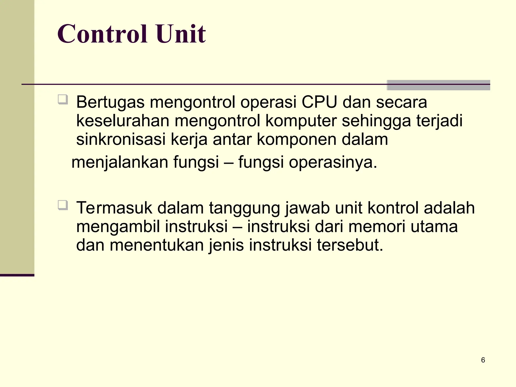Modul Struktur Fungsi CPU Pada Prodi Ilmu Komputer | PPT