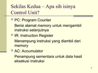 Modul Struktur Fungsi CPU Pada Prodi Ilmu Komputer | PPT