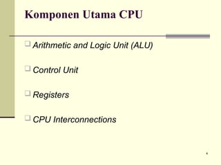 Modul Struktur Fungsi CPU Pada Prodi Ilmu Komputer | PPT