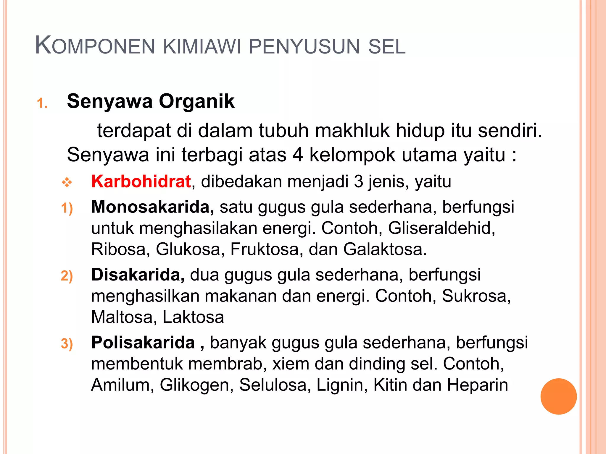 Struktur dan Fungsi organel sel | PPTX