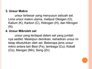 Struktur dan Fungsi organel sel | PPTX