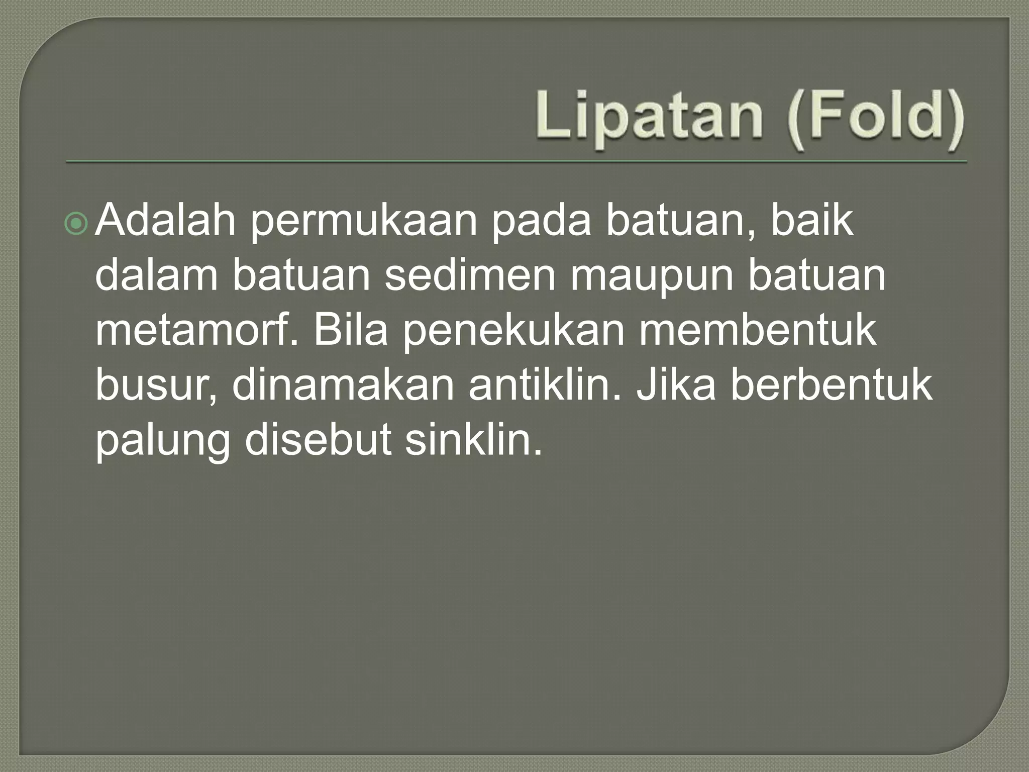 Struktur geologi | PPTX