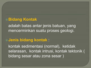 Struktur geologi | PPTX