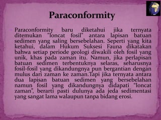 Struktur Geology Unconformity | PPTX