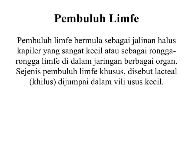 Struktur kelenjar limfe | PPTX