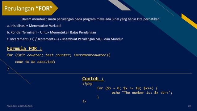 Struktur kendali (control flow) | PPT