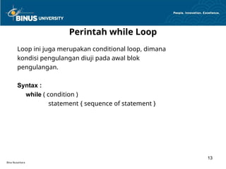 Struktur Kendali Pengulangan-T045414618-Pert-06.ppt