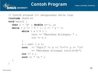 Struktur Kendali Pengulangan-T045414618-Pert-06.ppt