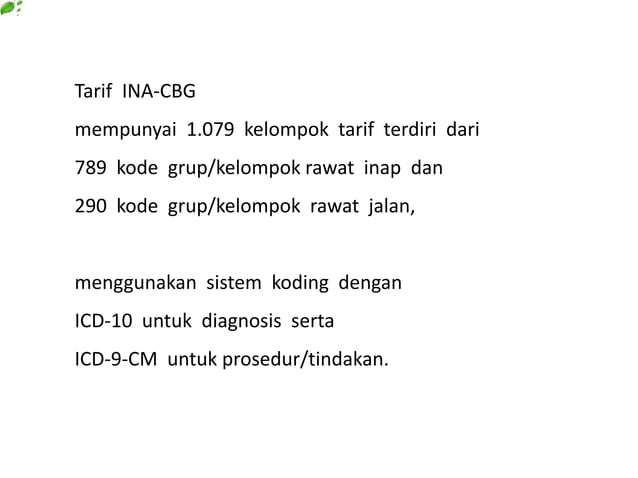 Struktur kode ina cbgs | PPTX