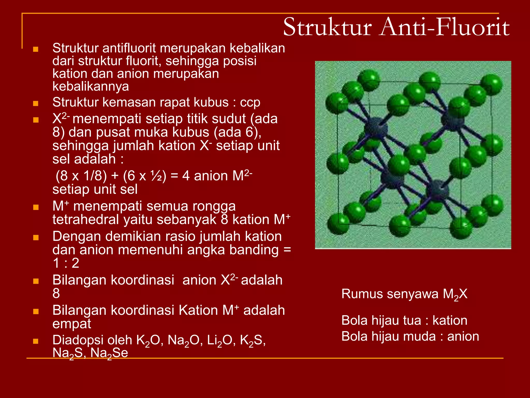 Struktur kristal ionik | PPTX