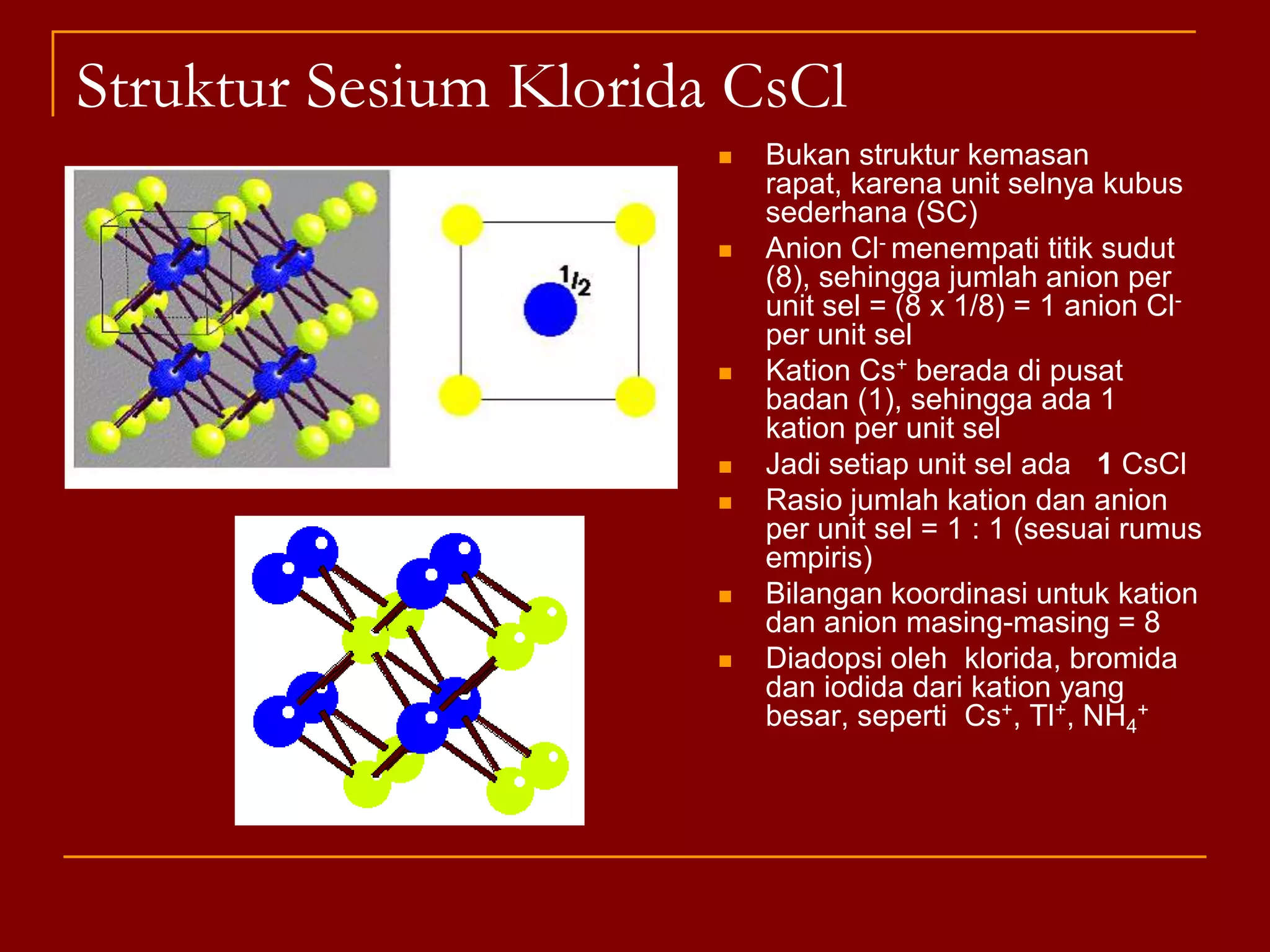 Struktur kristal ionik | PPTX
