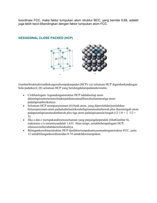 Struktur Kristal Logam | DOCX