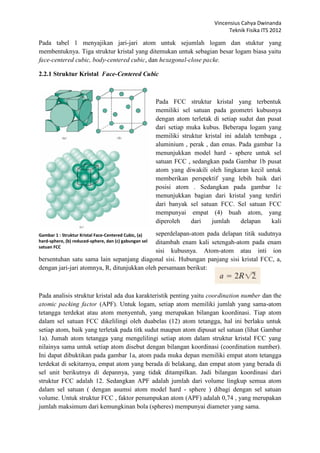 Struktur kristal zat padat | PDF