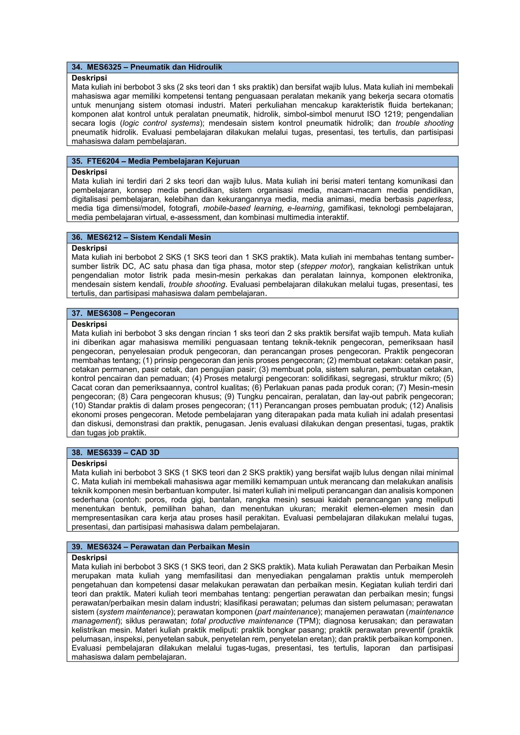 Struktur Kurikulum (Mata Kuliah) Pendidikan Teknik Mesin S1 FT UNY.pdf