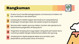 Struktur Lapisan Bumi Kita IPAS Presentasi Pendidikan Kuning Jingga ...