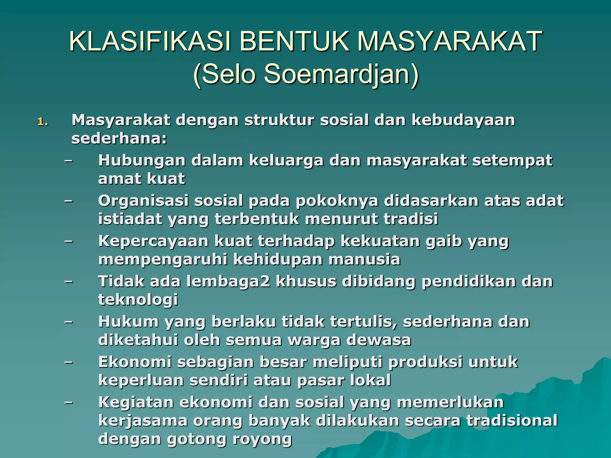 Struktur masyarakat indonesia | PPTX