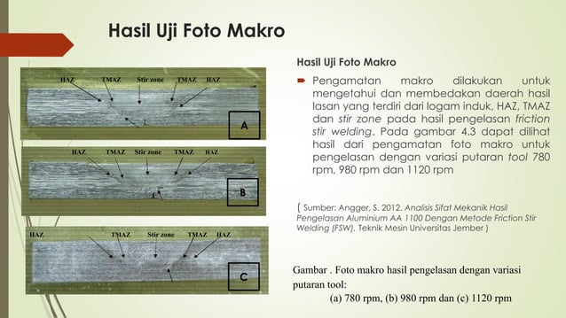 Struktur mikro daerah haz al alloy 1100 | PPTX