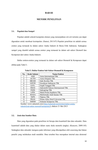 Pengaruh Struktur Modal terhadap Nilai Perusahaan | PDF