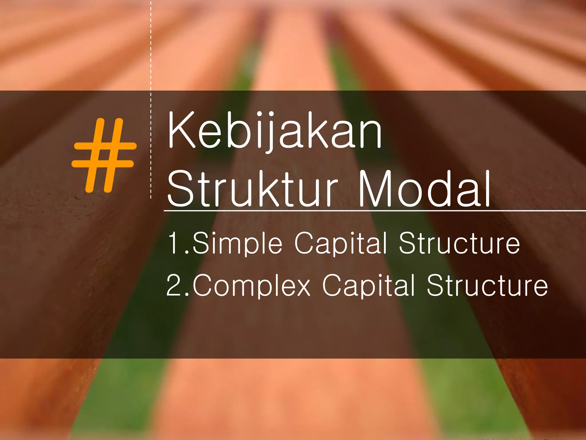 Struktur modal | PPT