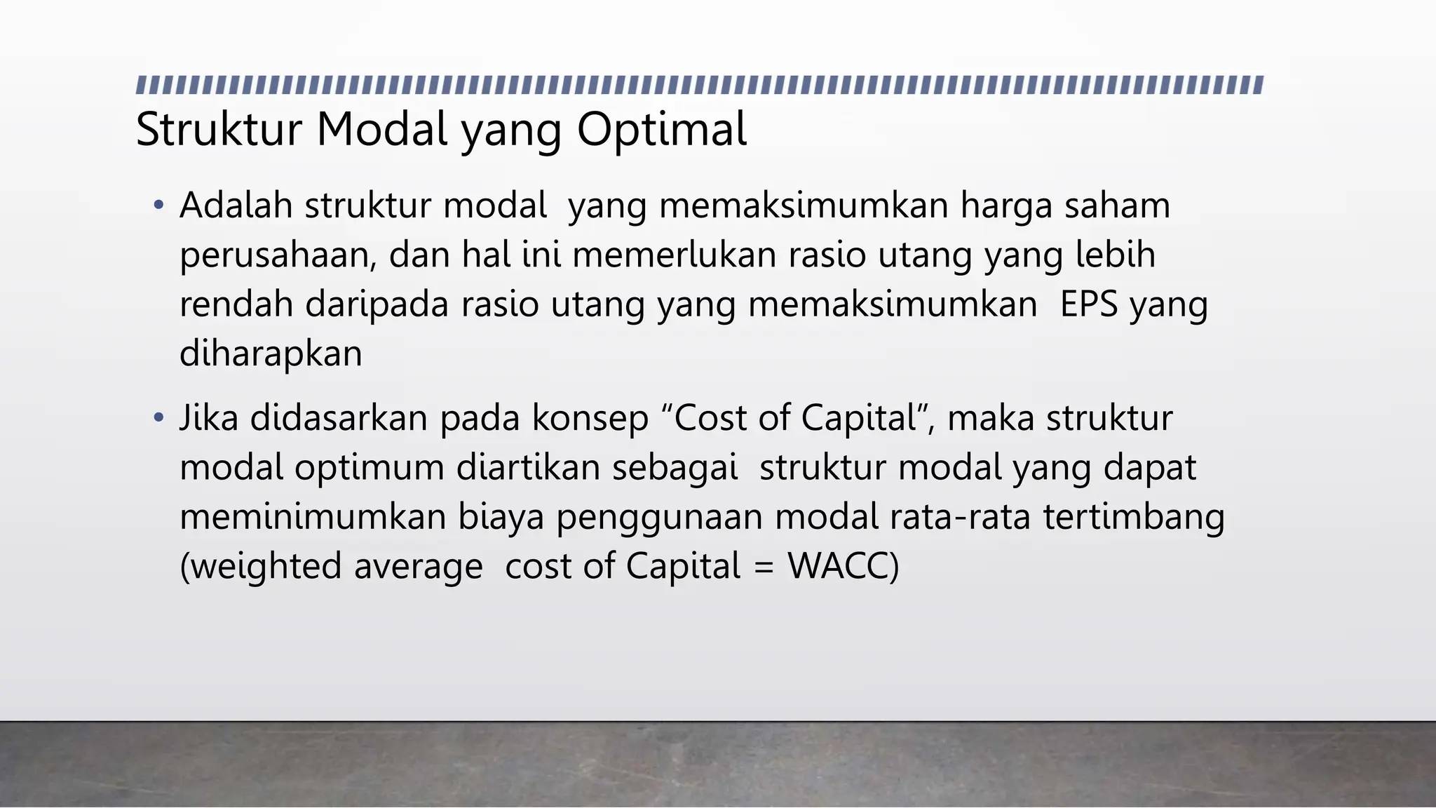 STRUKTUR MODAL perusahaan di Indonesia.ppt