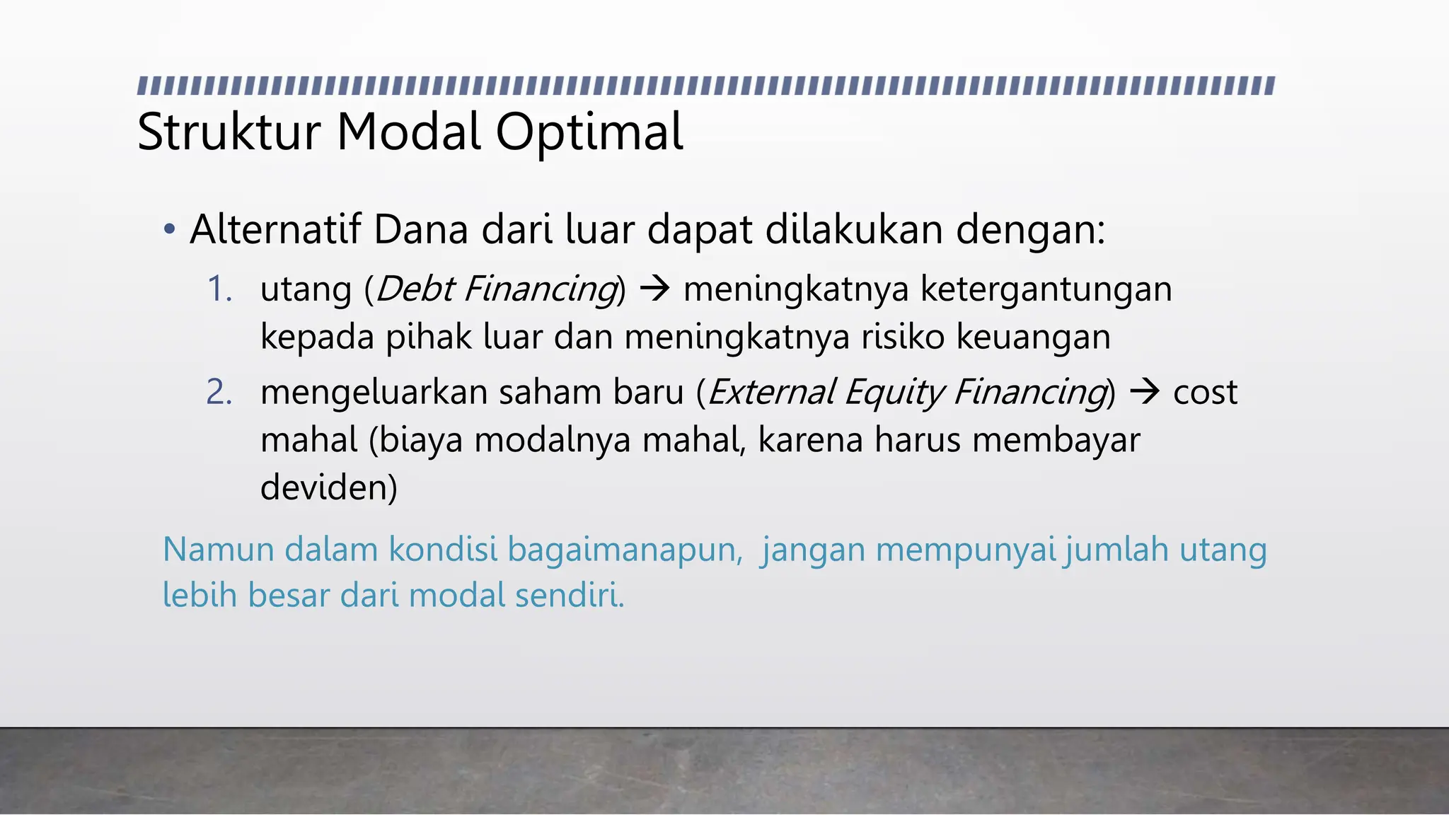 STRUKTUR MODAL perusahaan di Indonesia.ppt