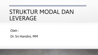STRUKTUR MODAL perusahaan di Indonesia.ppt