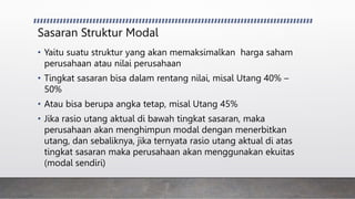 STRUKTUR MODAL perusahaan di Indonesia.ppt