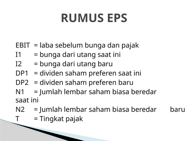Struktur Modal metode EBIT- EPS Pert. 6.pptx