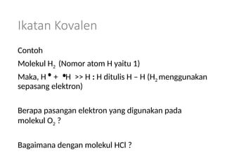struktur molekul yang sangat bisa di cob | PPTX