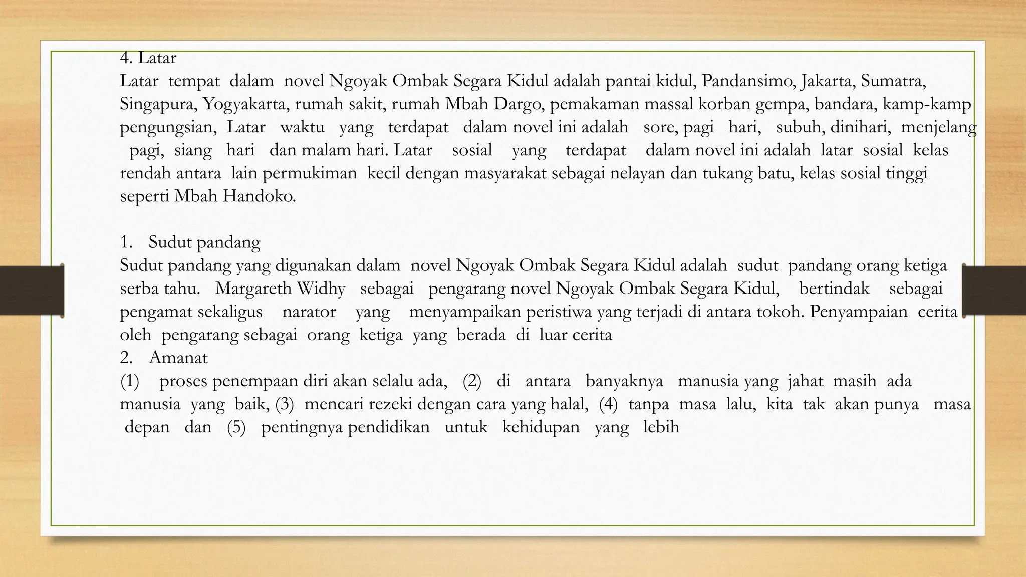 Struktur Novel Ngoyak Ombak Segara Kidul.pptx