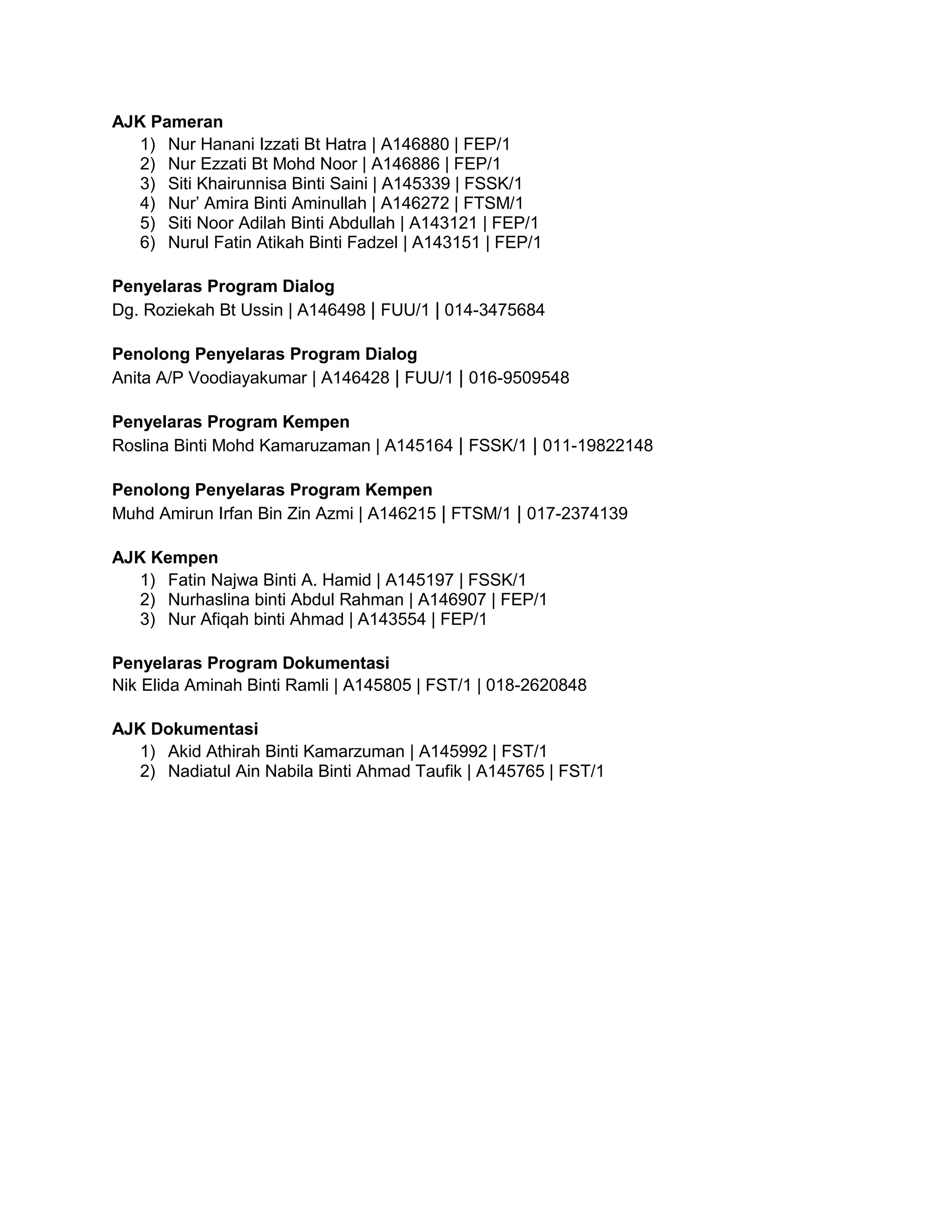 Struktur organisasi dialog | DOCX