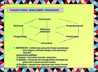 Manajemen Organisasi dan Struktur Organisasi Yang Baik | PPT