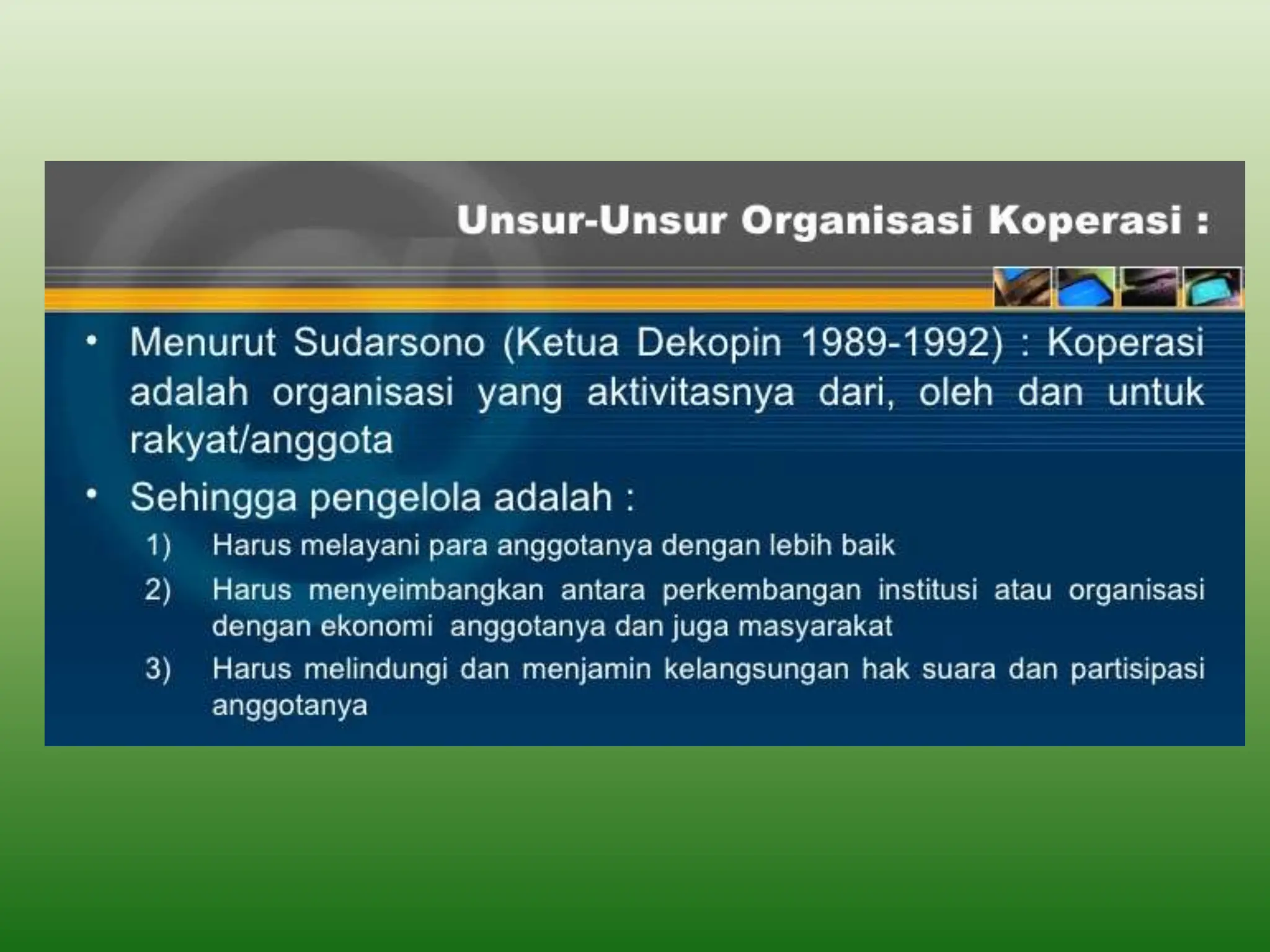 STRUKTUR ORGANISASI KOPERASI BERDASARKAN UU NO. 25 TAHUN 1992 | PPTX