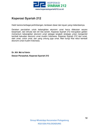 Struktur Organisasi Koperasi 212 - 2017 | PDF