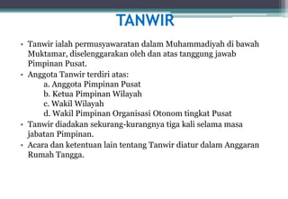 Struktur Organisasi Muhammadiyah | PPTX