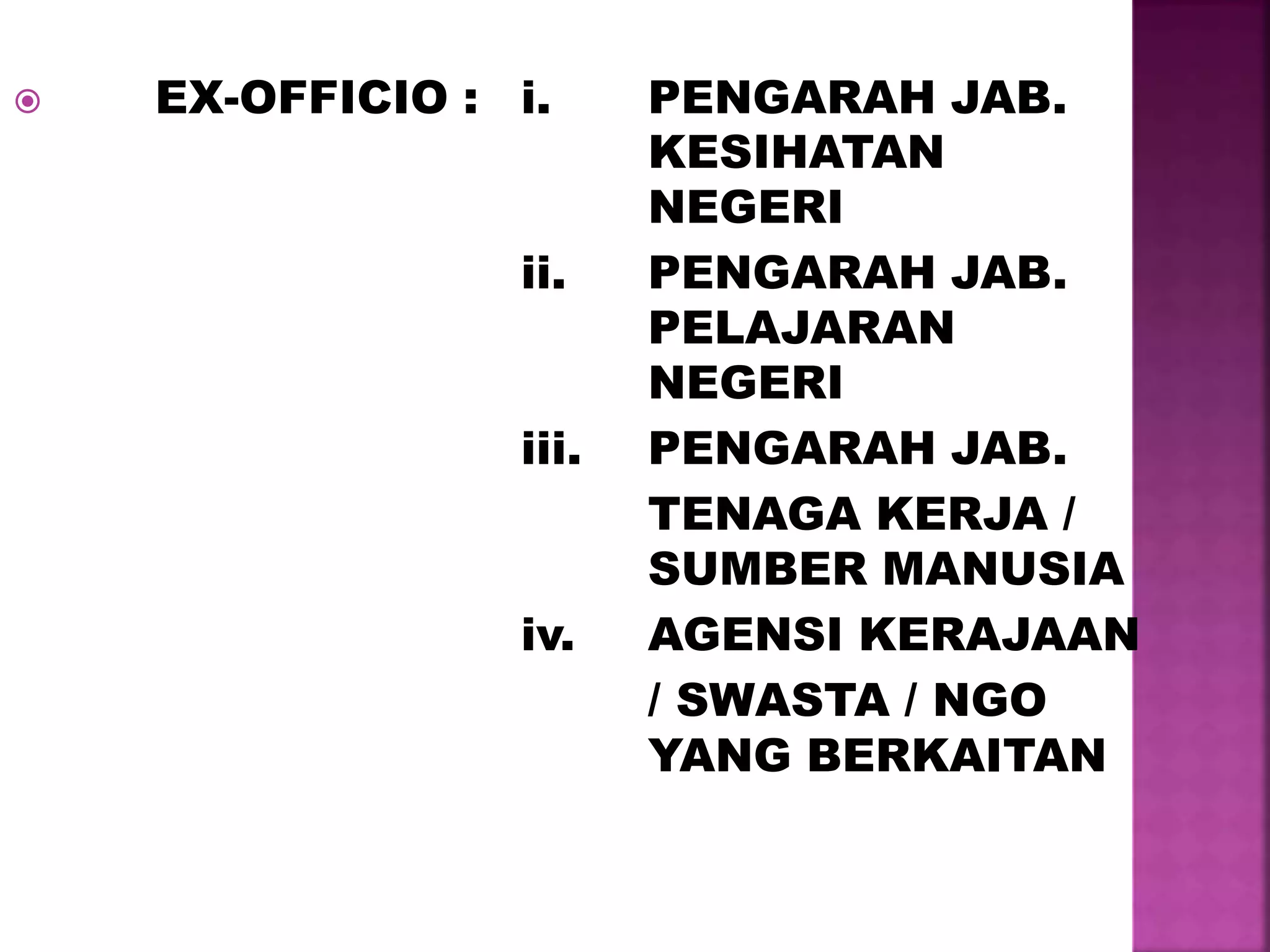 Struktur organisasi & peranan ajk pdk | PPTX