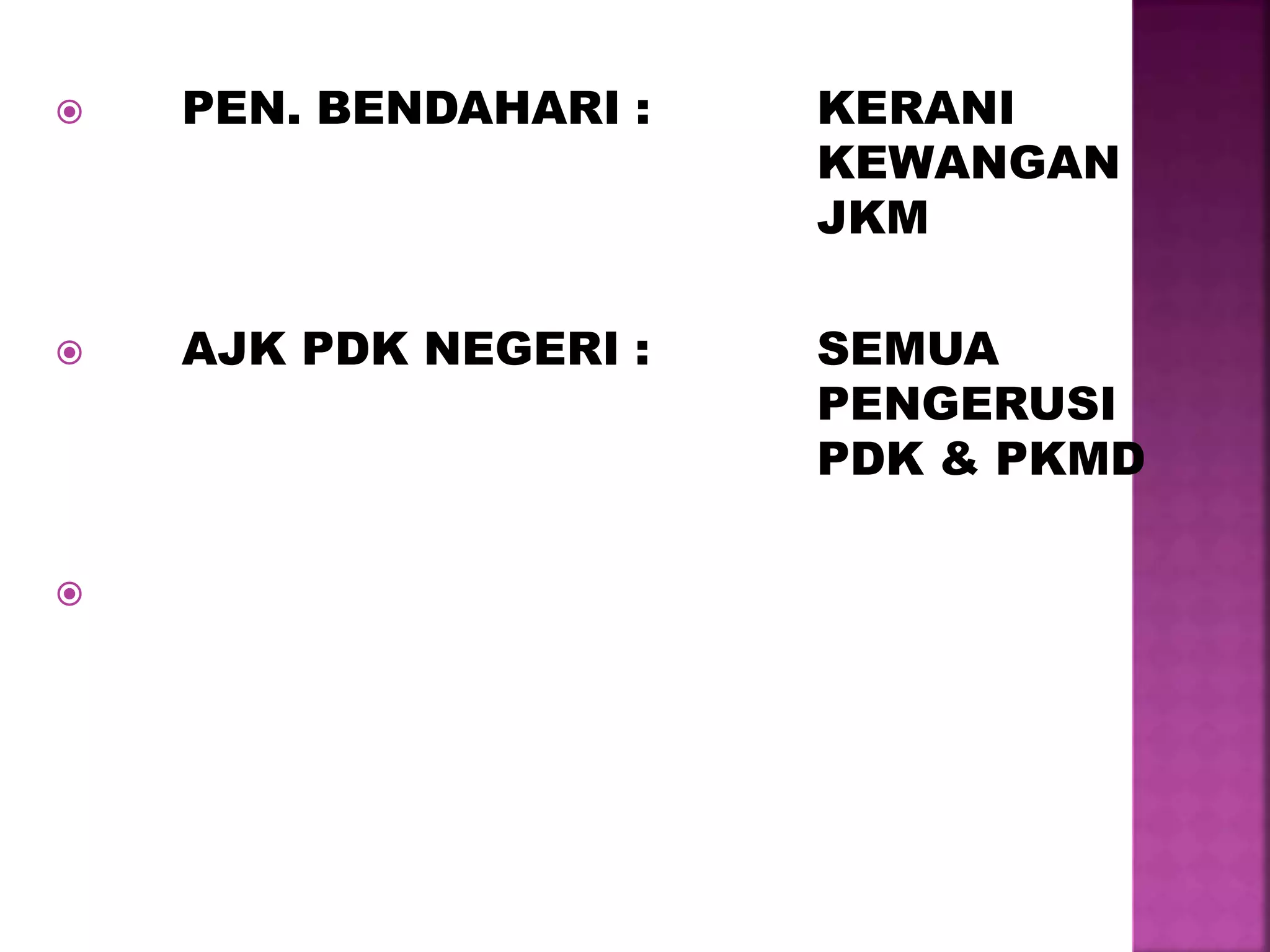 Struktur organisasi & peranan ajk pdk | PPTX