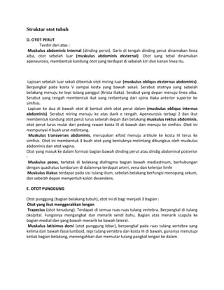 Struktur otot tubuh | PDF
