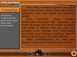 Struktur Pasar Oligopoli | PPTX