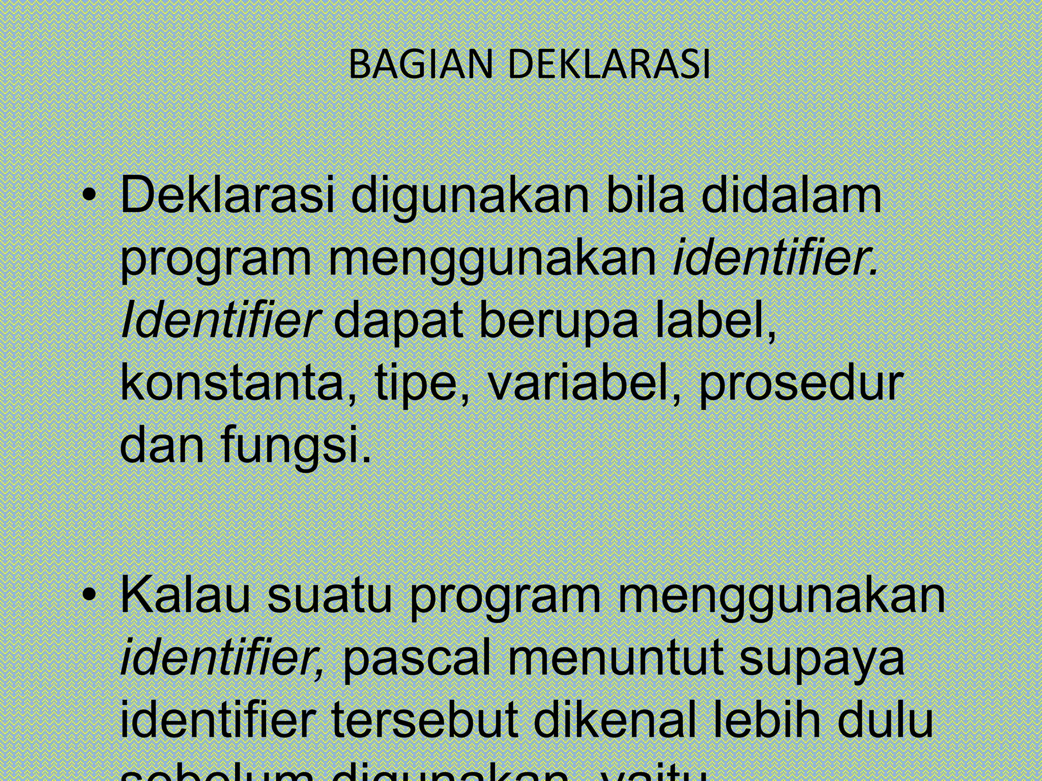 struktur pemrograman pascal - MATA KULIAH STRUKTUR DATA | PPTX