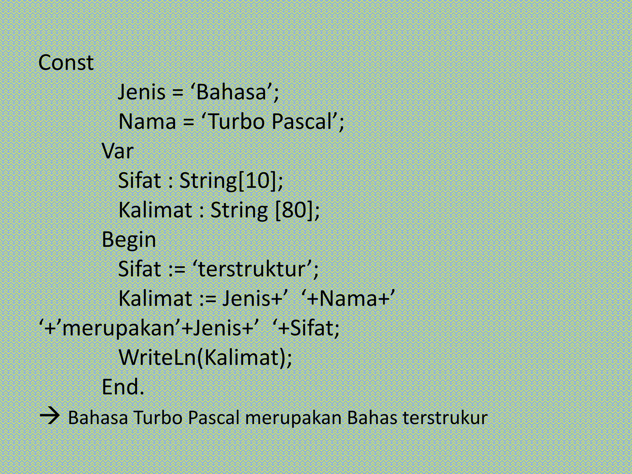 struktur pemrograman pascal - MATA KULIAH STRUKTUR DATA | PPTX