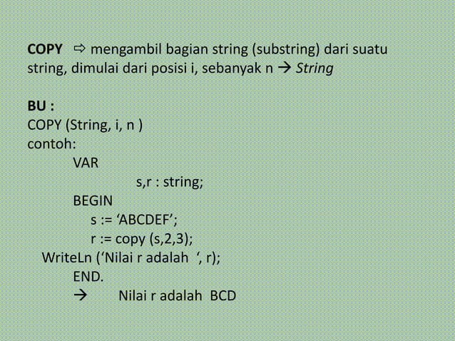 struktur pemrograman pascal - MATA KULIAH STRUKTUR DATA | PPTX