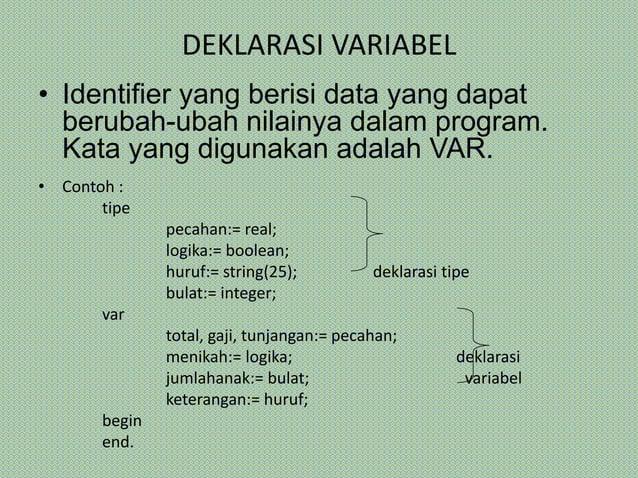struktur pemrograman pascal - MATA KULIAH STRUKTUR DATA | PPTX