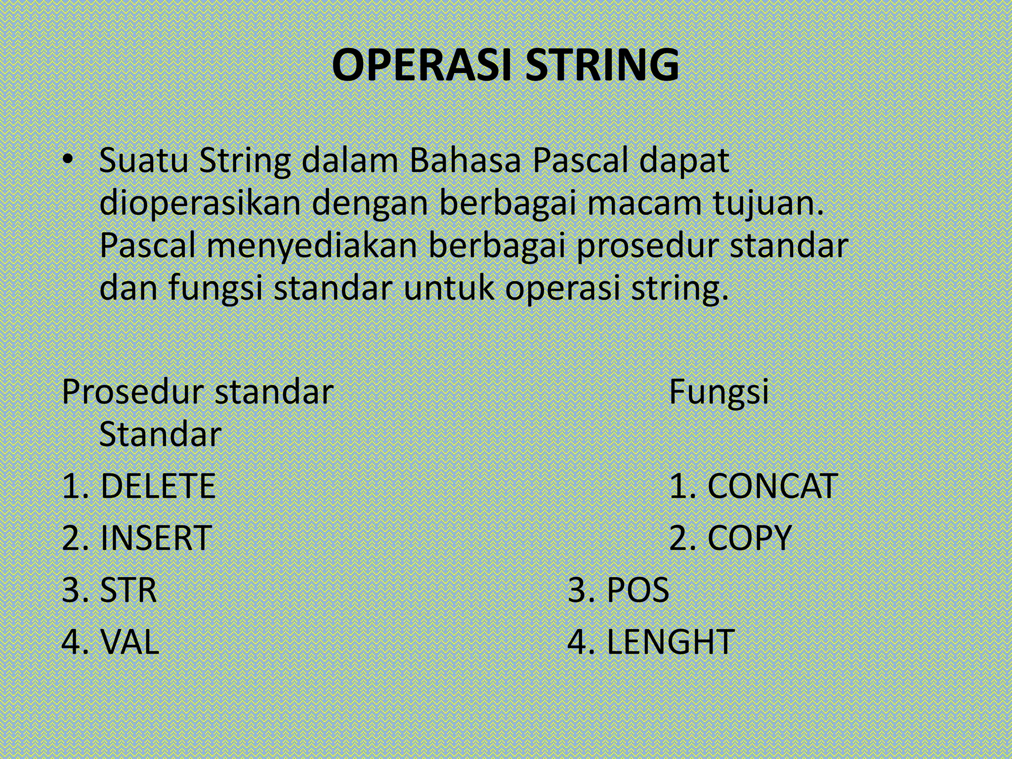Struktur pemrograman pascal | PPTX