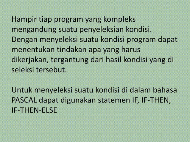 Struktur pemrograman pascal | PPTX