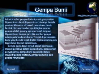 Struktur Permukaan Bumi (Kelas IX) | PPT